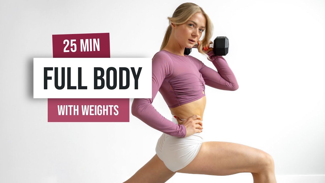 25 MIN FULL BODY Strength And Cardio (INTERMEDIATE) Workout - With ...